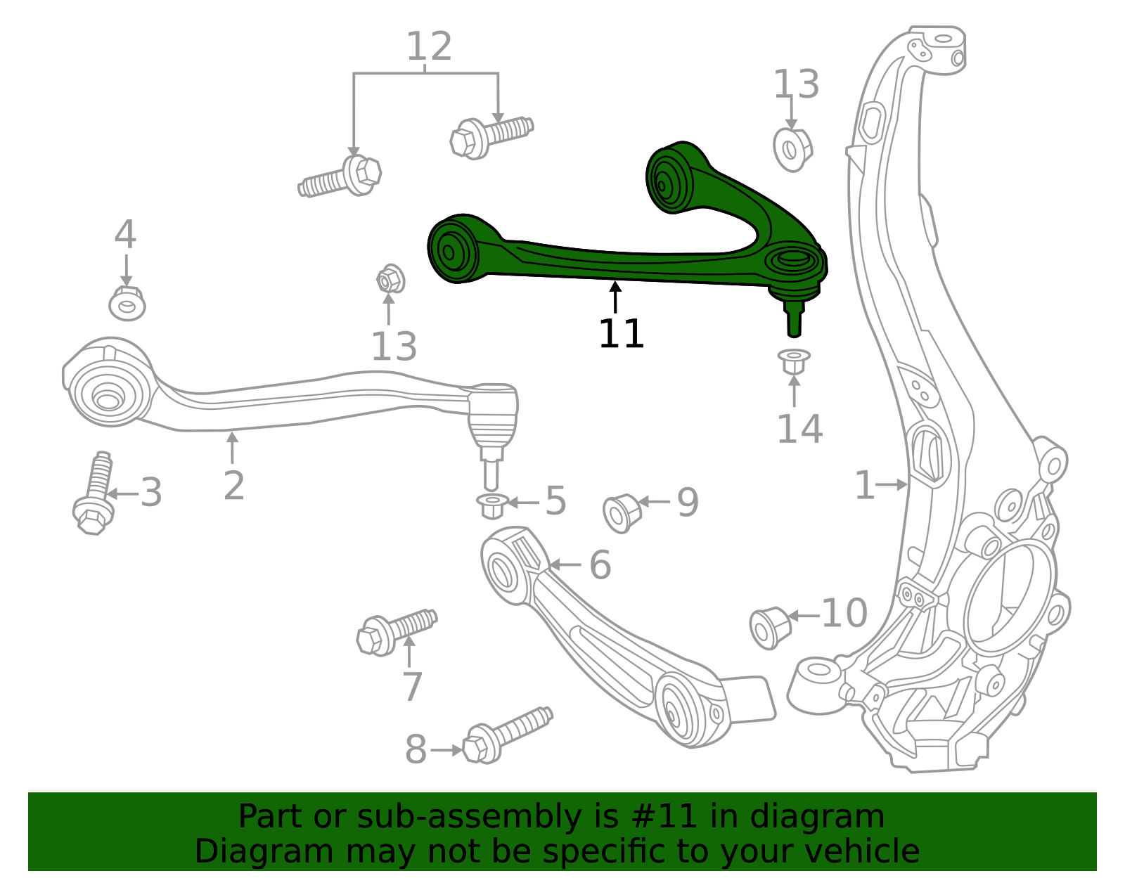 2020-2025 Ford Motorcraft™ Lower Control Arm MCS-190159 | QuirkParts