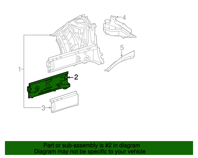 246-620-21-34 - Outer Rail - 2014-2020 Mercedes-Benz | BuyMercedesPartsNow