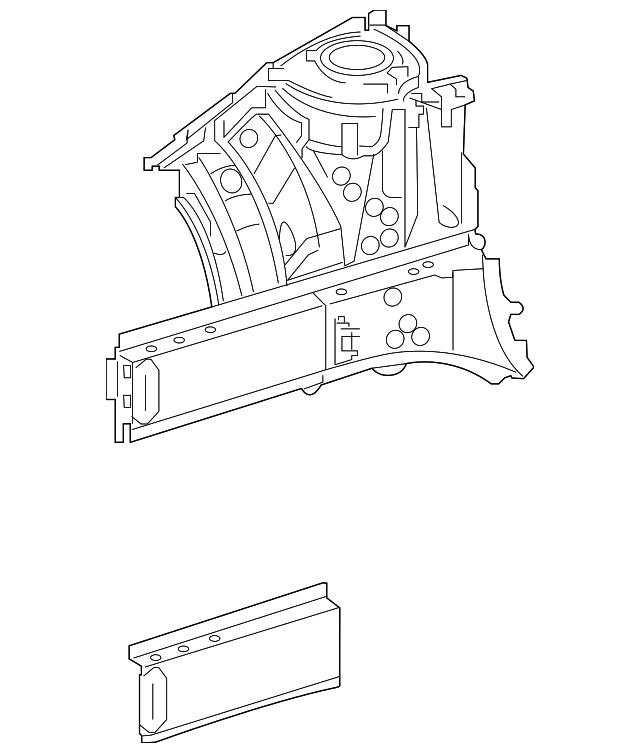 246-620-20-00 - Apron/Rail Assembly 2014-2020 Mercedes-Benz | Mercedes ...