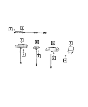 2018-2024 Jeep Lte1 Cellular Antenna 68293962AA | AutoNationParts.com