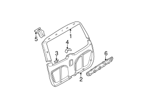 414-991-00-40 - Lift Gate Trim Rivet 2000-2024 Mercedes-Benz | Mercedes ...