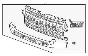 2020-2023 Chevrolet Silverado 2500 HD Front Grille 84682591 GM ...