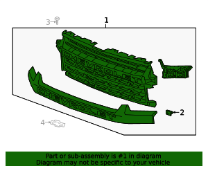 84682591 - Front Grille 2020-2023 Chevrolet Silverado 2500 HD ...