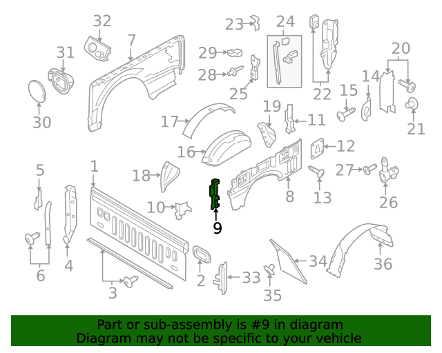 2017-2020 Ford Front Reinforced HC3Z-9920402-A | TascaParts.com