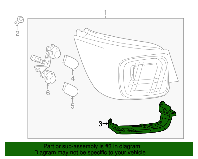 2013-2016 Chevrolet Bracket Asm-Rr Bpr Fascia 20809864 | GM Parts Center