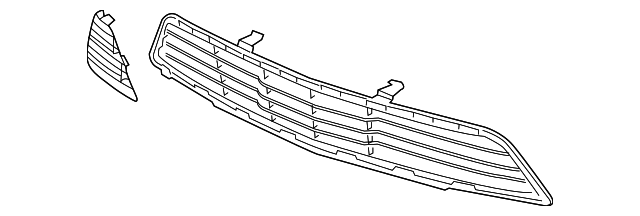 2020-2025 Cadillac XT5 Black Front Lower Grille 84776043 | OEM Parts Online