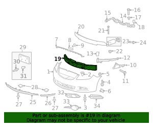 2010-2013 Buick LaCrosse Front Bumper Fascia Energy Absorber 20925294 ...