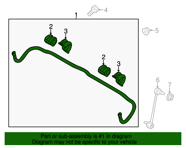 54810-B2000-SJ - Stabilizer Bar 2014-2019 Kia | Kia.Parts Store