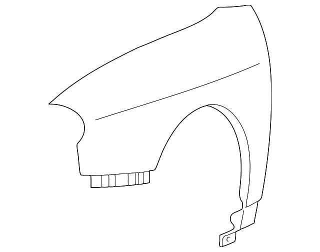 1999-2001 Hyundai Sonata Panel Fender Left-hand 66311-38300 | OEM Parts ...