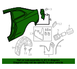 2018-2020 Audi Quarter Panel 8W6-809-838 | Genuine Audi Part