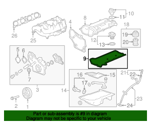2011-2016 Buick Valve Cover Seal 12605173 | GMPartsDirect.com