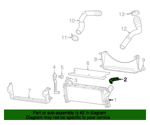 2013-2018 Ram Inter-Cooler Bracket 68166477AC | TascaParts.com