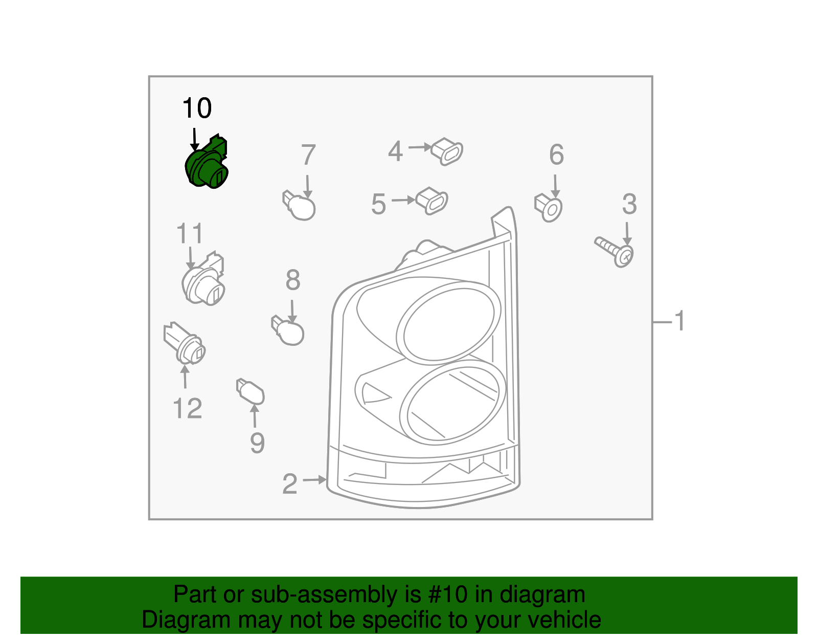 2004-2015 Nissan Socket 26250-7S000 | My Nissan Part