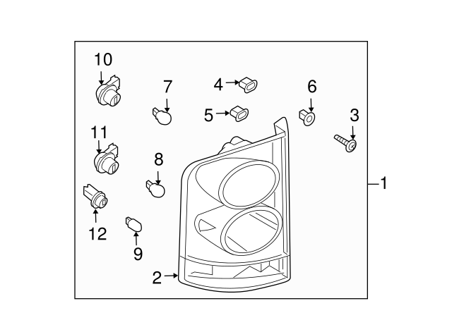 26555-7S025 - Tail Light Assembly 2004-2005 Nissan | AutoNationParts.com