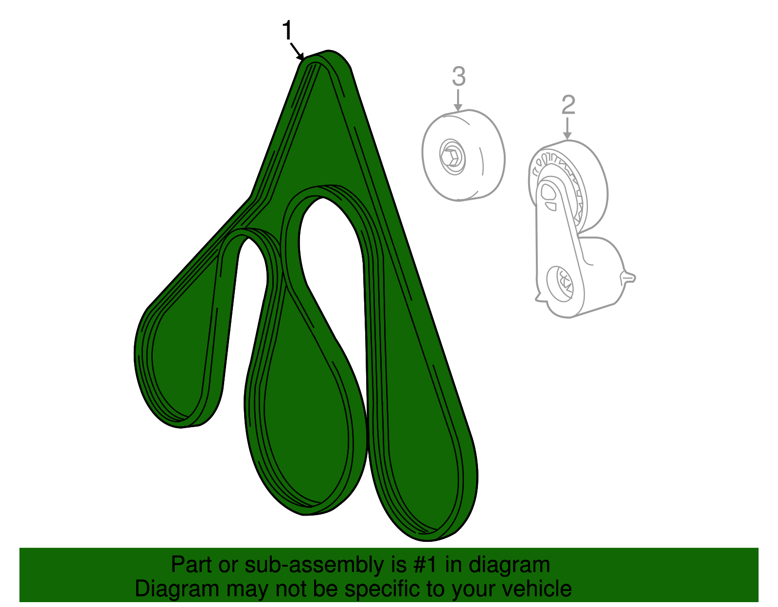 6L5Z-8620-A - 2004-2006 Ford Ranger - Serpentine Belt | My Ford Parts