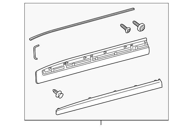 2013-2015 Toyota Land Cruiser Body Side Molding 75071-60120-B1 | Toyota ...