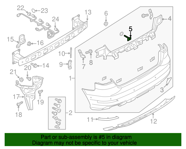Support Panel Hardware Kit - Audi (8V0-898-173) | Audi USA Par