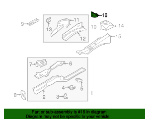 2011-2022 Volkswagen Strut Mount Reinforced Plate 5C0-809-112 | OEM ...