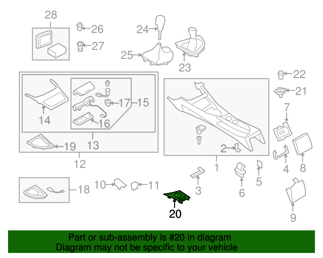Genuine BMW 51-16-9-181-073 | Center Cover | FREE Shipping on Most ...