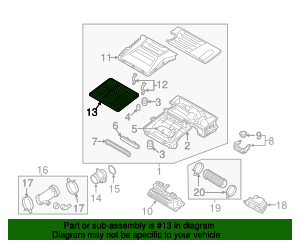 Genuine Engine Air Filter for 2017 Hyundai Ioniq | Part# 28113-G2100 ...