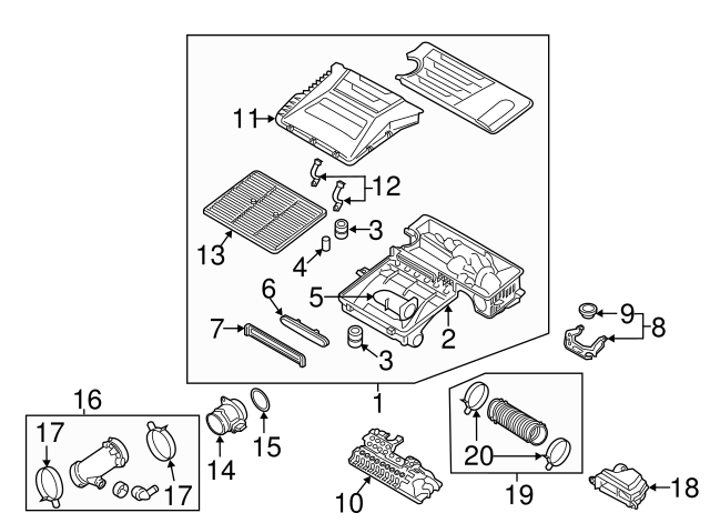Genuine Engine Air Filter for 2017 Hyundai Ioniq | Part# 28113-G2100 ...