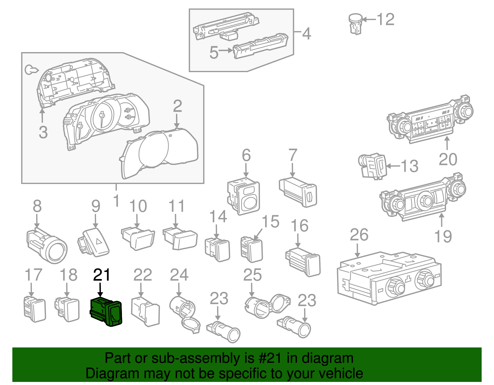 Genuine Toyota Audio Auxiliary Jack part# 86190-35020 for 2020-2024 ...