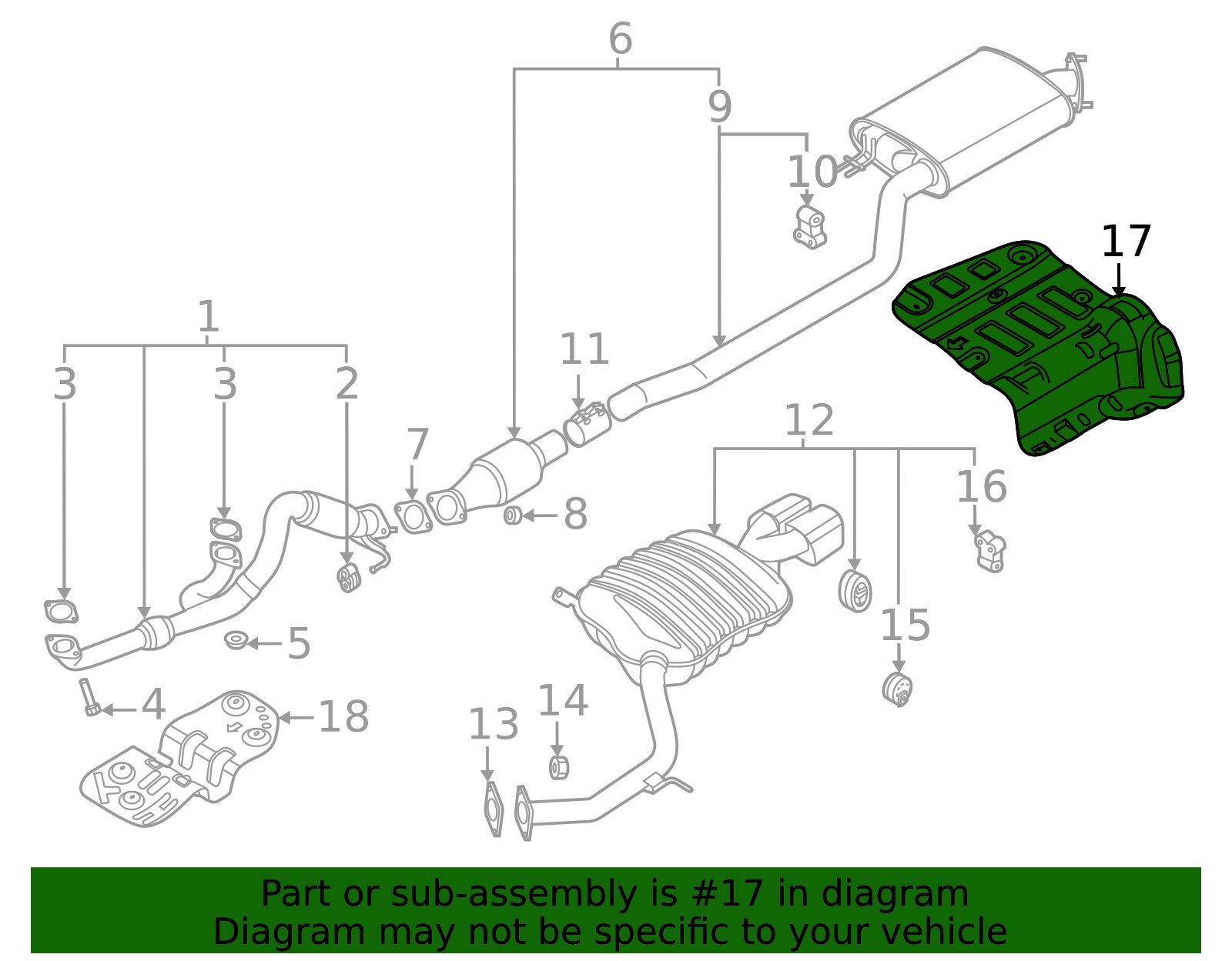 2019-2025 Hyundai Heat Shield 28793-C5100 | Hyundai Wholesale Direct