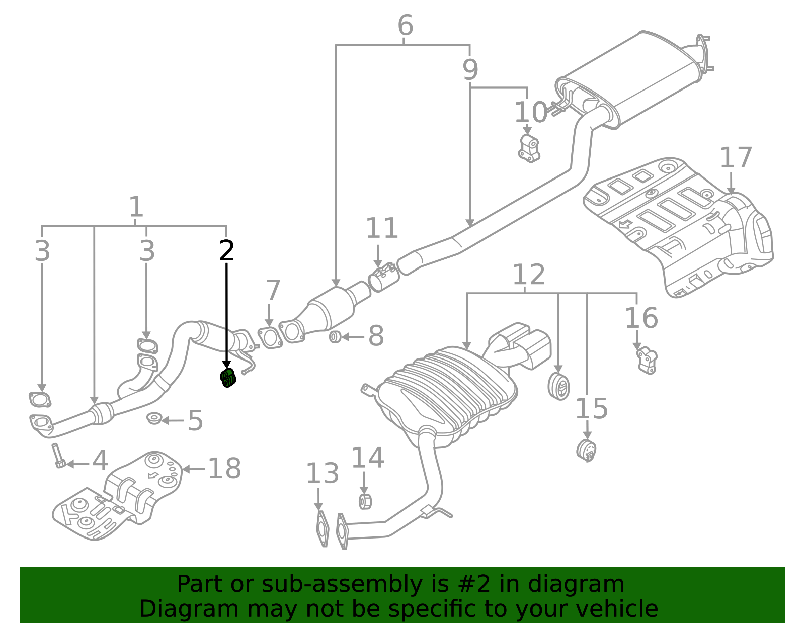 Genuine OEM Muffler & Pipe Hanger Part# 28760-2D000 Fits 2001-2025 ...