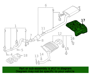 2019-2025 Hyundai Heat Shield 28793-C5100 | Hyundai Wholesale Direct