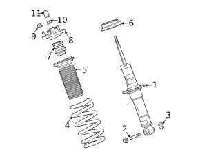 2020-2024 Chevrolet Corvette Suspension Absorber Mount Cover (Replaces ...