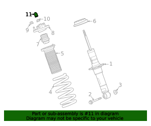 2020-2024 Chevrolet Corvette Suspension Absorber Mount Cover (Replaces ...