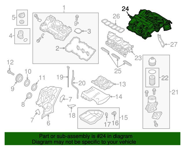 Genuine Intake Plenum for 2012-2022 Hyundai | Part# 29210-3CFC1 ...