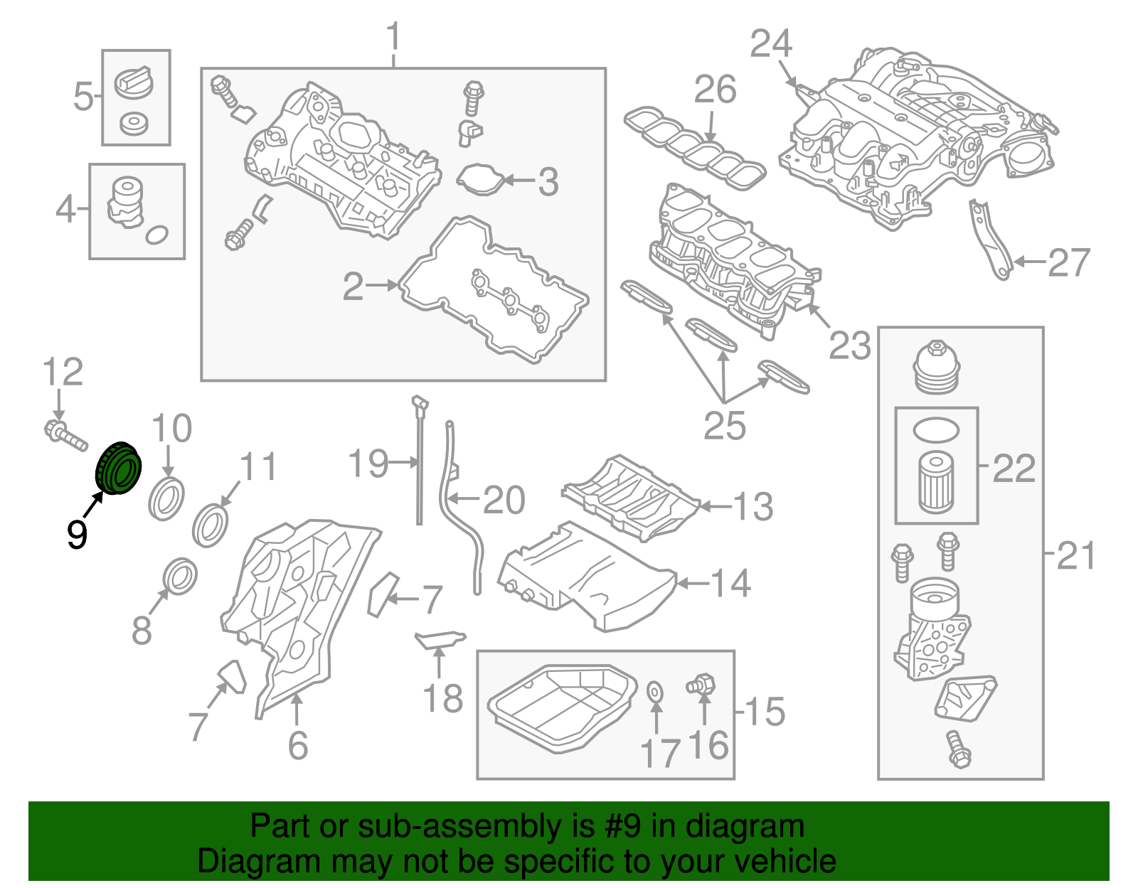 23122-3CGA1 - Crankshaft Gear - 2012-2019 Hyundai | World OEM Parts Hyundai