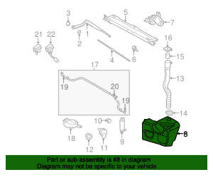 2005-2009 Land Rover Washer Reservoir DMB500040 | OEM Parts Online