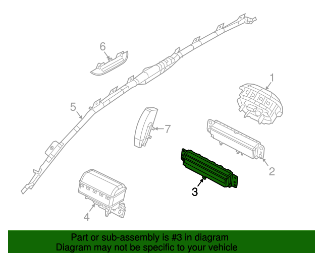 2018-2020 Fiat 500L Knee Air Bag Mount Bracket 68385488AA | TascaParts.com