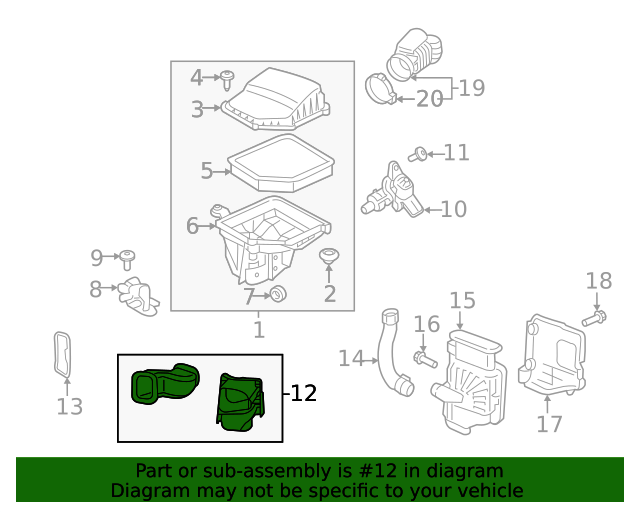 31474810 - Air Inlet Duct - 2019-2021 Volvo | Volvo OEM Parts Direct