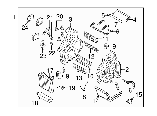 97138-1G000 - Heater Core 2006-2011 Kia | Kia.Parts Store