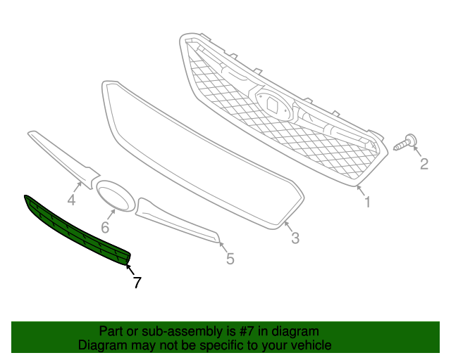 2017-2019 Subaru Impreza OEM NEW 2017-2019 Subaru Impreza Front Lower ...