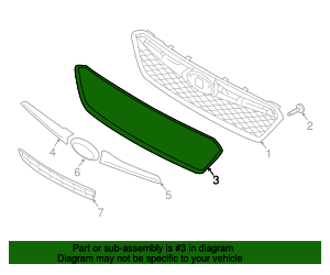 2017-2019 Subaru Impreza Grille Surround 91123FL02B | Subaru Parts Guys