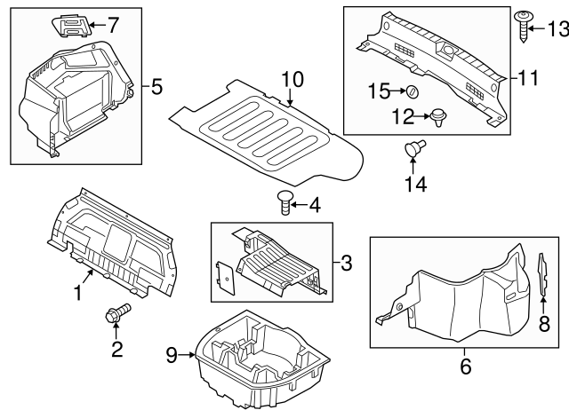 2011-2016 Kia Optima OEM NEW 2011-2016 Kia Optima Trunk Compartment ...