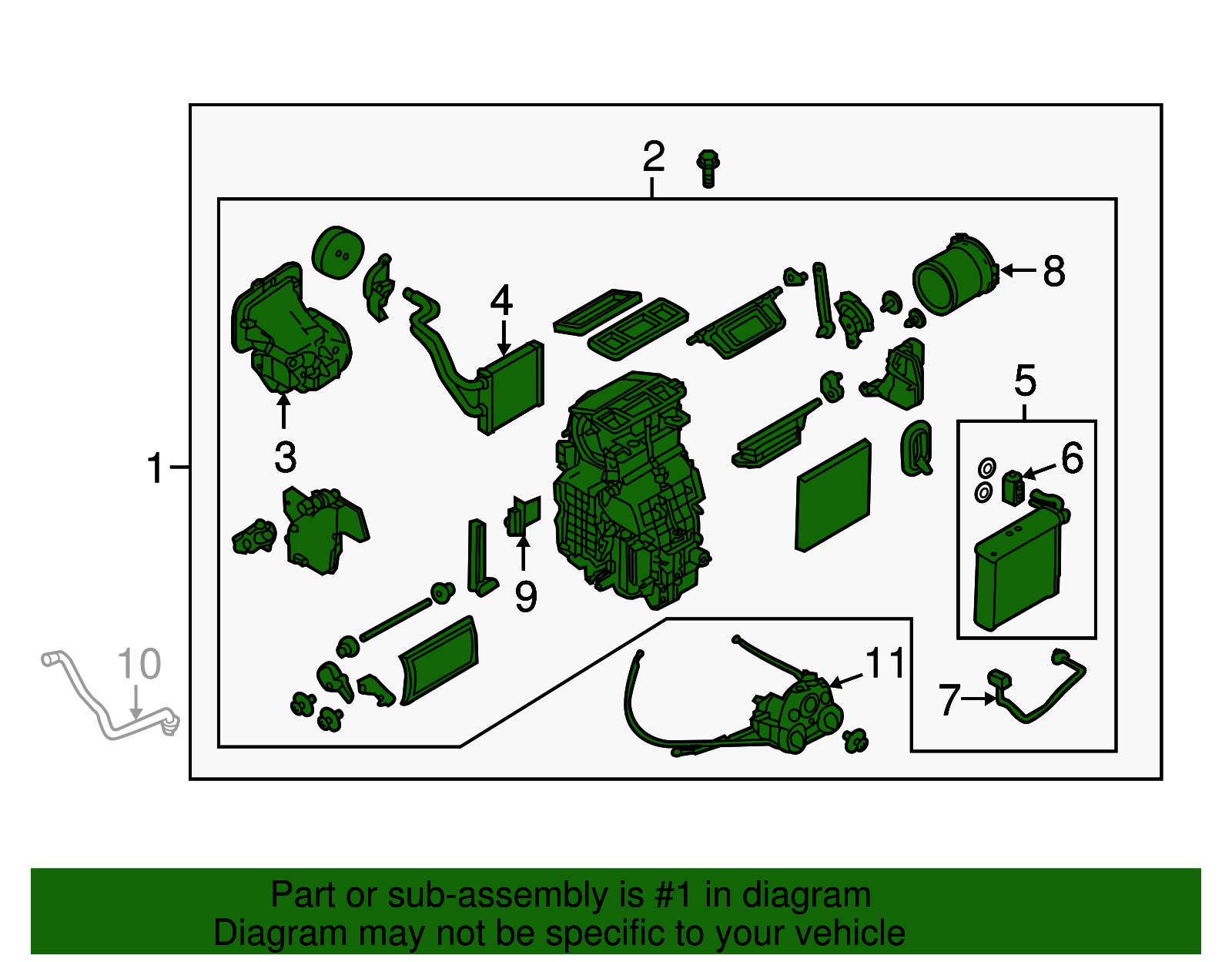 2014 Nissan Versa Note AC & Heater Assembly 27210-9KF0A | Nissan RVA