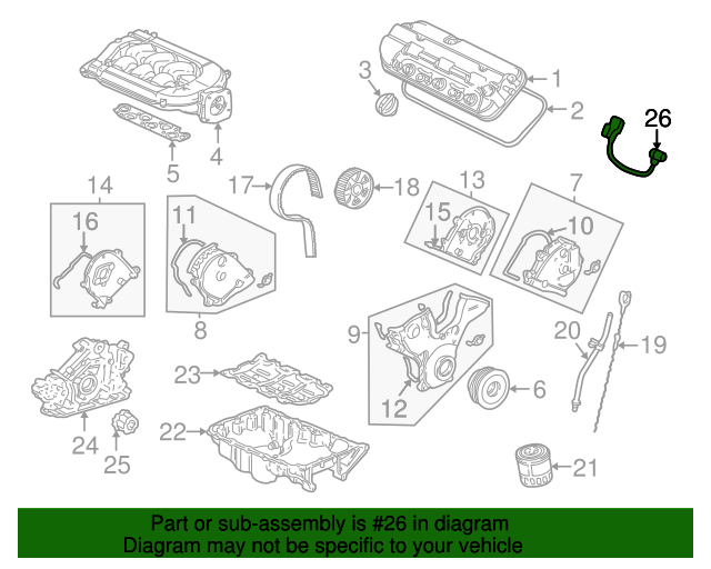 Genuine OEM Acura - Crankshaft Position Sensor Part# 37500-RCA-A01 ...