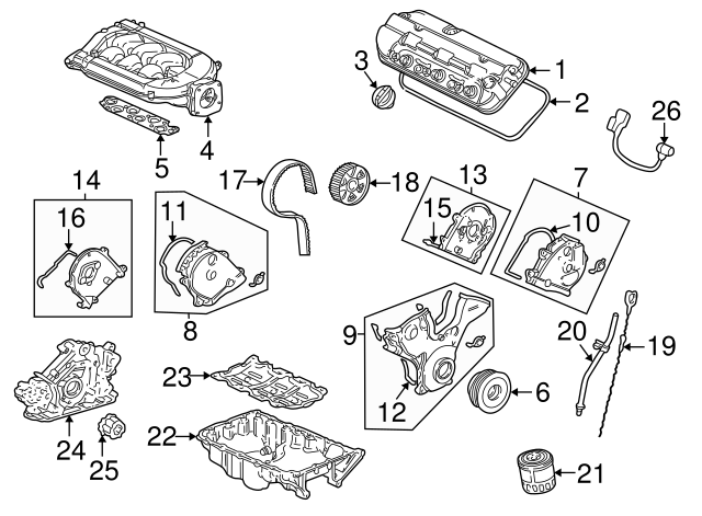 2003-2020 Acura Timing Belt 14400-RCA-A01 | Acura Automotive Parts