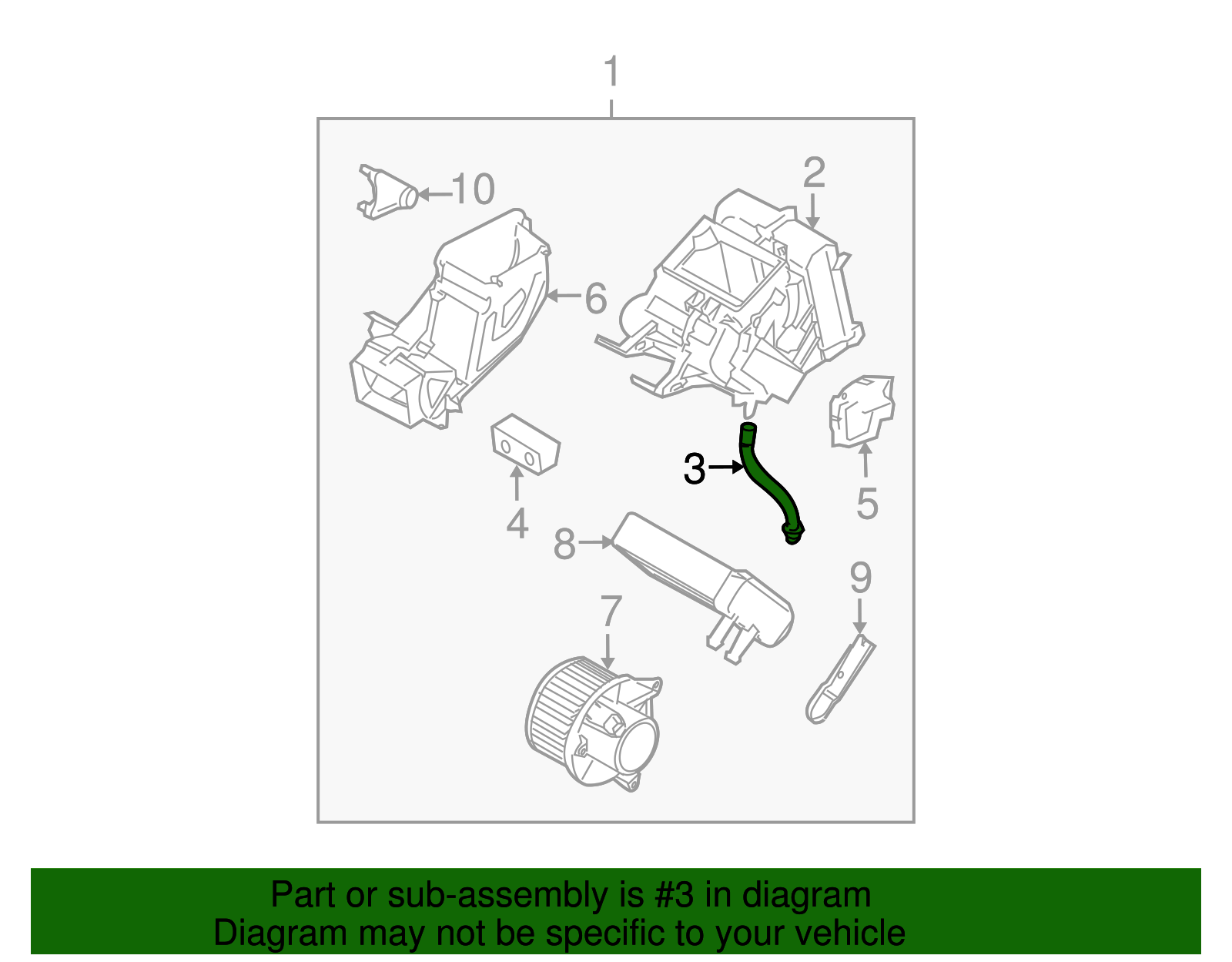 2004-2015 Nissan Drain Hose 92590-7S010 | Melloy Nissan Parts