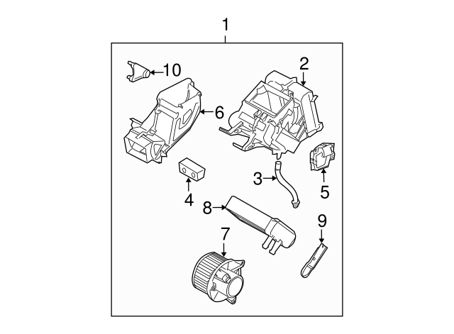 27375-ZC30A - Blower Motor - 2004-2015 Nissan | Nissan OEM Parts Direct