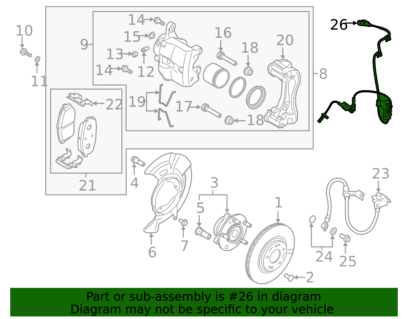 2019-2021 Hyundai Veloster Front Speed Sensor 59810-J3000 | Hyundai ...