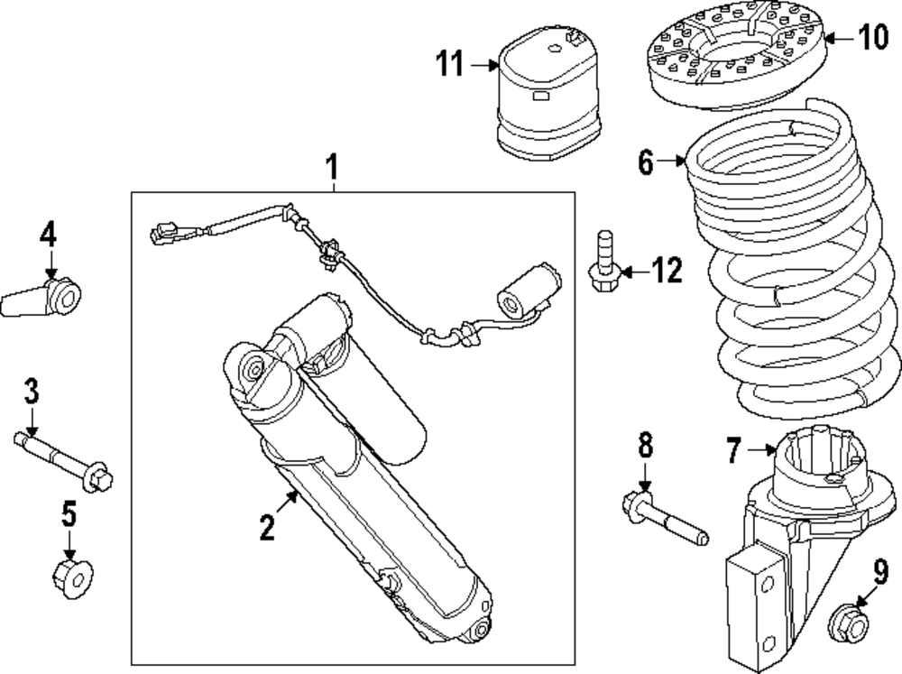 2024 Ford F-150 Shock Assembly RL3Z-18125-C | OEM Parts Online