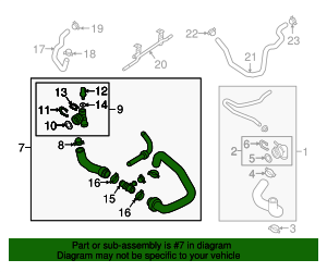 3QF-122-051-G - Radiator Coolant Hose 2018-2023 Volkswagen ...