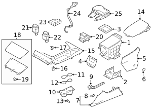 2019-2022 Subaru Ascent Tray 92173XC00A | Subaru Parts For You