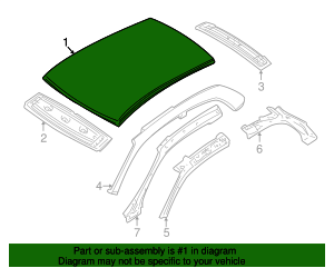 Genuine BMW 41-31-8-400-046 | Roof | FREE Shipping on Most Orders $499 ...